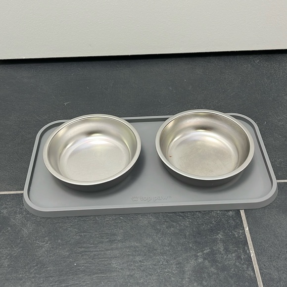 Top Paw | Dog | Top Paw Stayput No Spill Gray Waterproof Silicone Dog ...